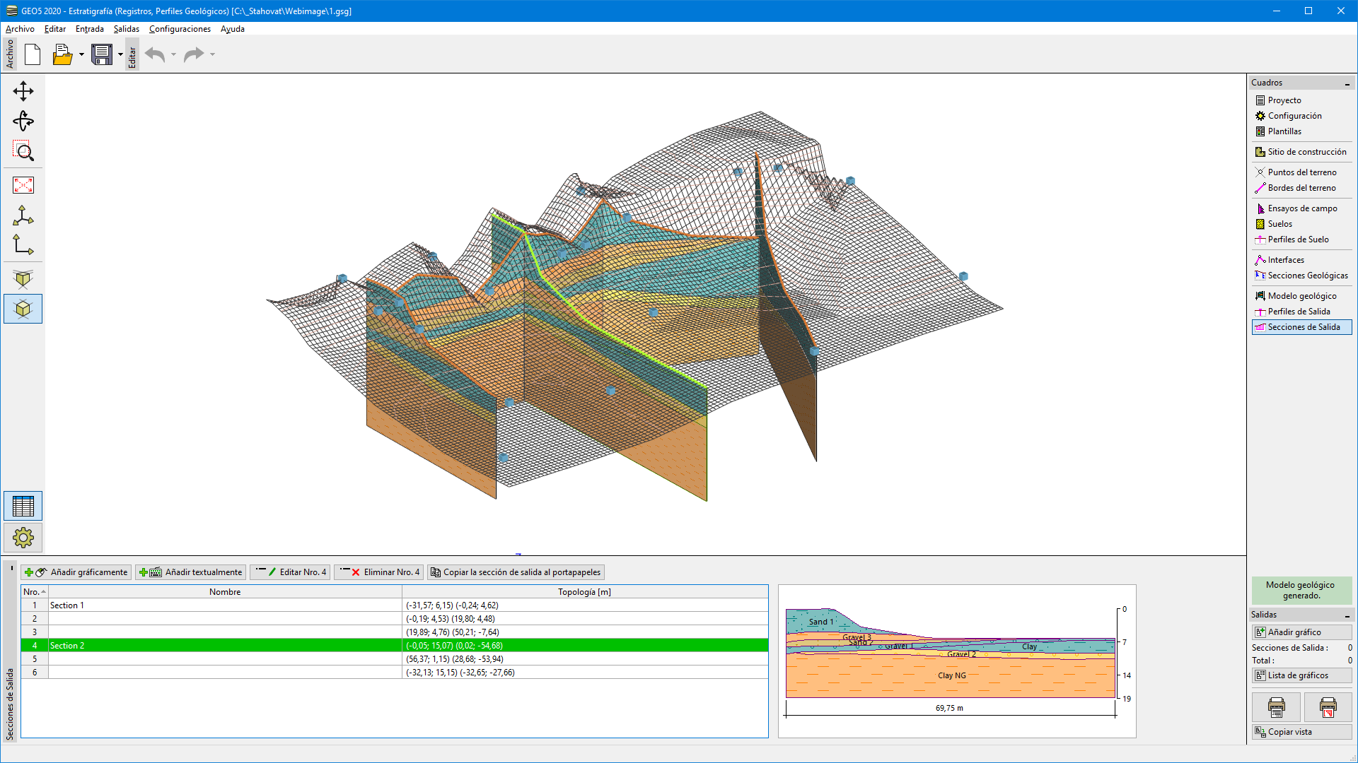 Genera secciones topográficas fácilmente con Global Mapper